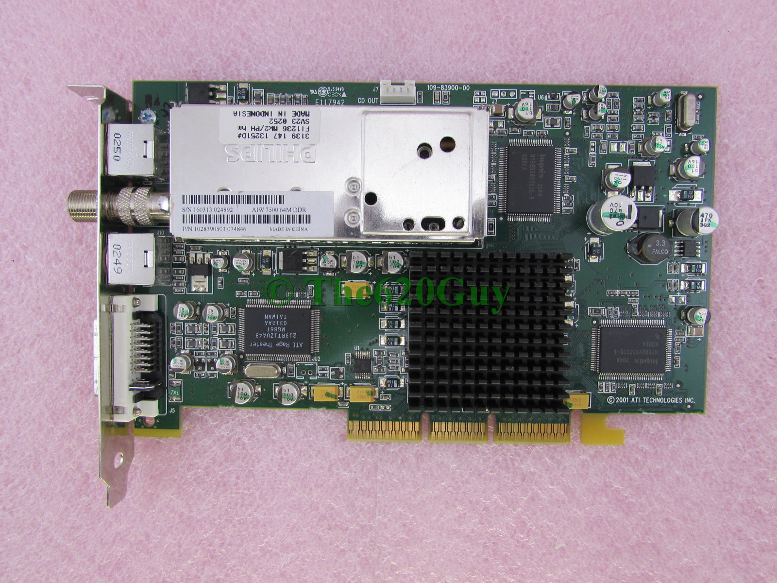 ATI AIW All-in-Wonder Radeon 7500 64MB DDR AGP 2/4X Video Card ...
