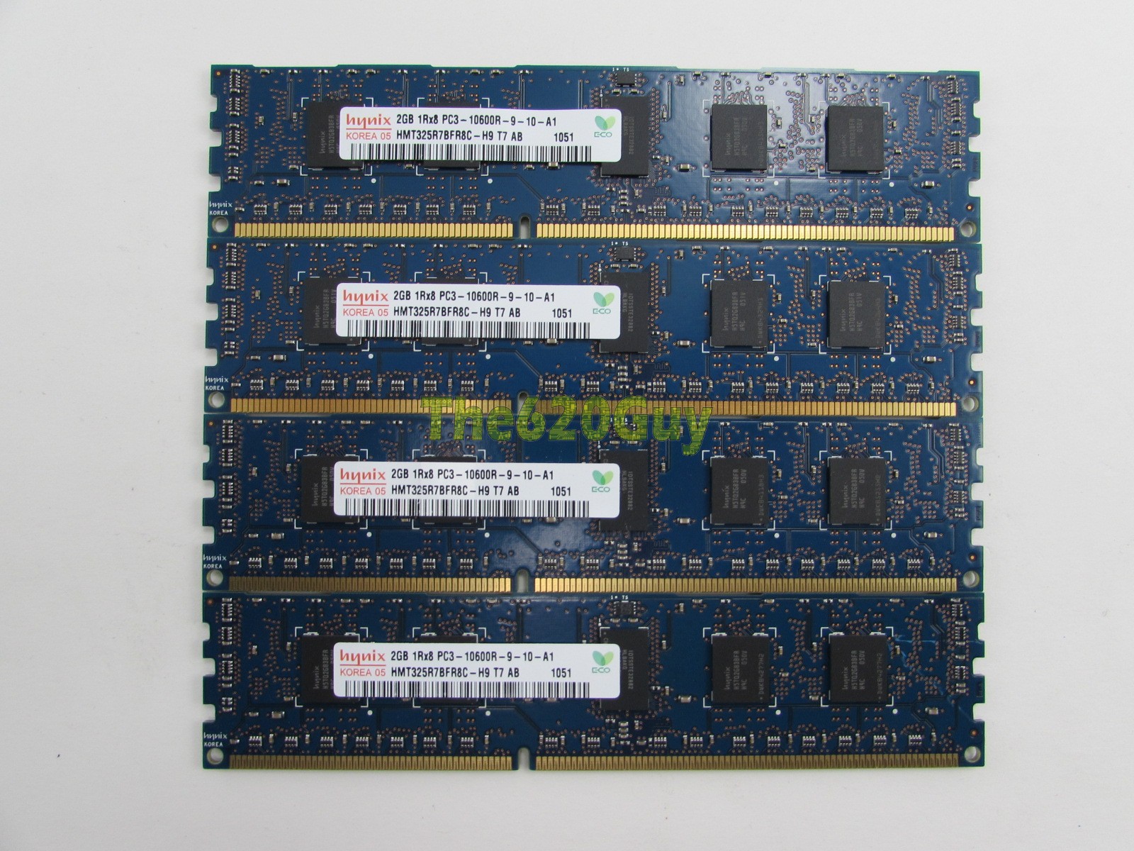 Hynix 8GB 4 x 2GB PC3-10600R DDR3 1333 ECC RDIMM Server Memory Kit ...