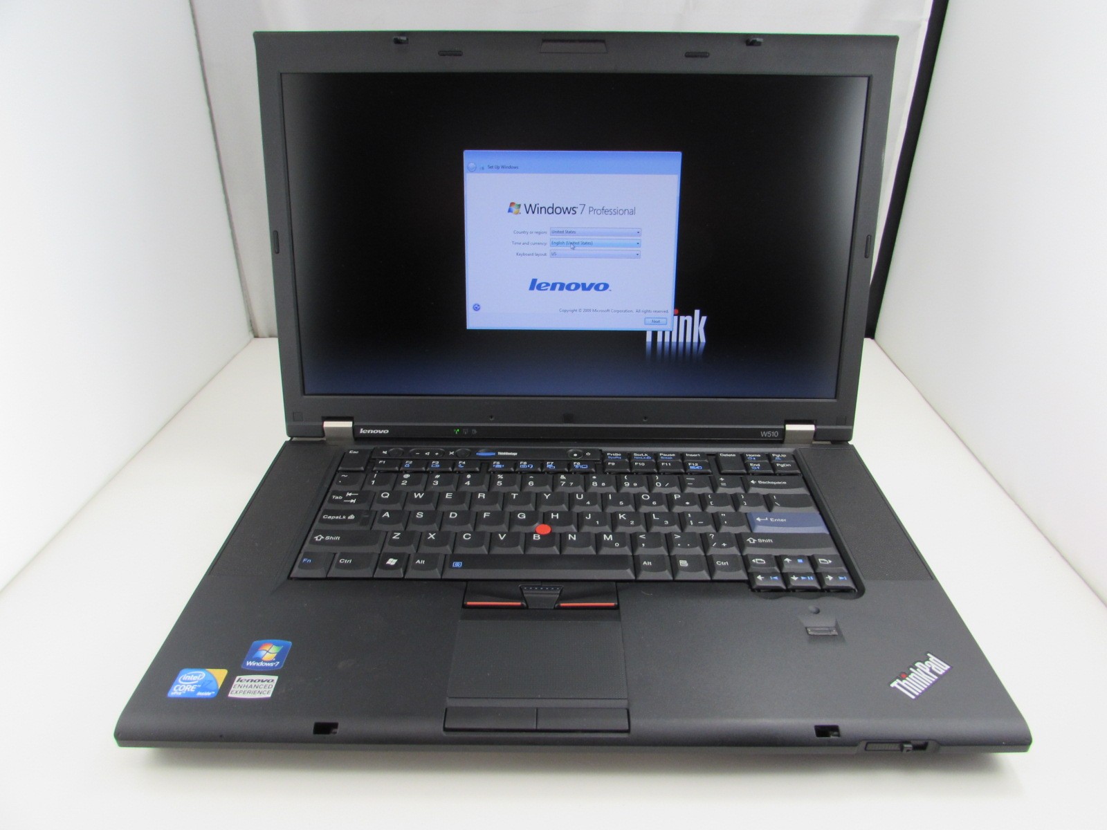 Lenovo ThinkPad W510 Laptop 15.6 Quad Core i7 1.73GHz 8GB 320GB DVDRW ...