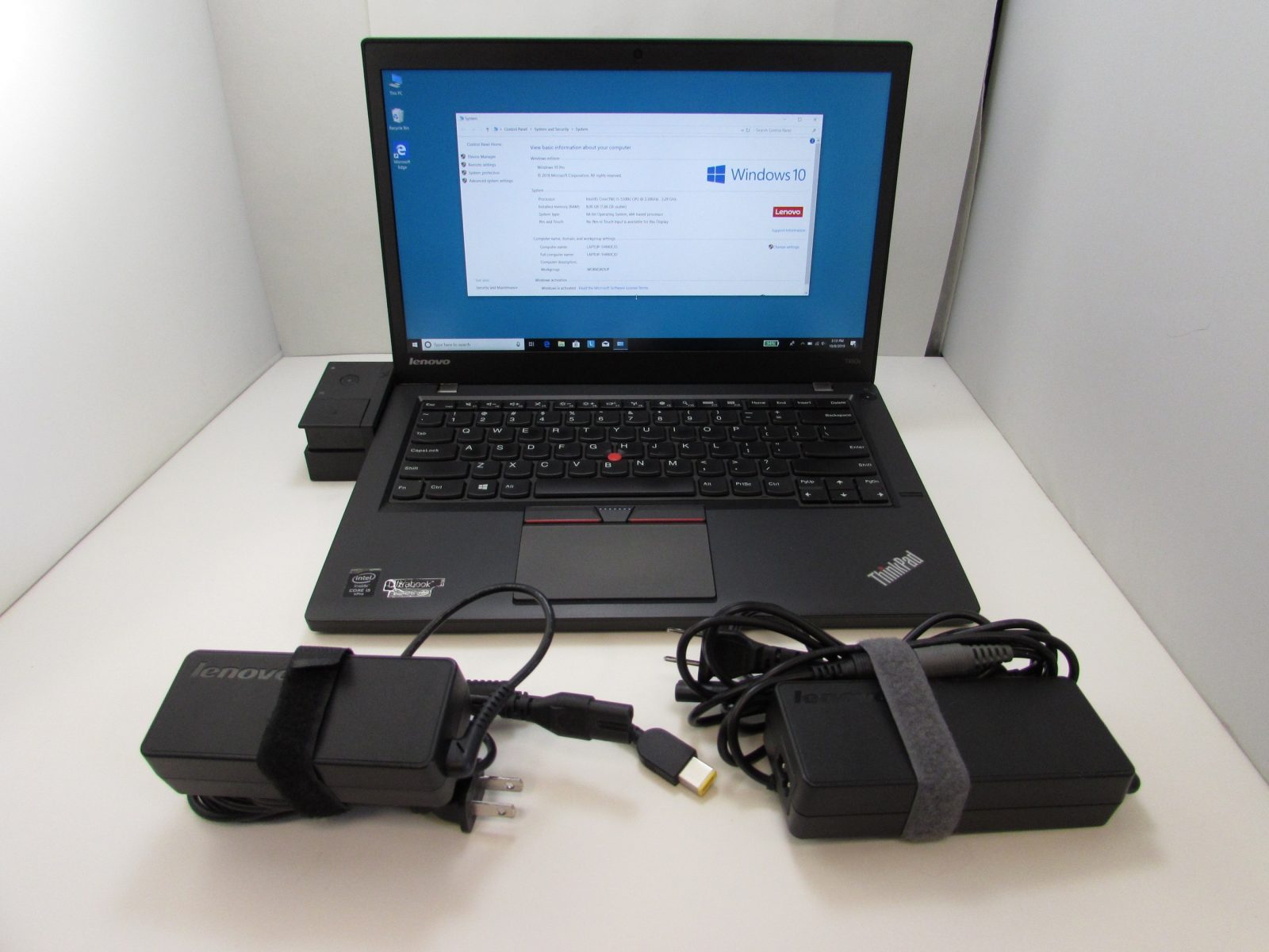 Lenovo ThinkPad T450s 14" IPS 1920x1080 i5 2.3GHz 8GB 256GB SSD W10P ...